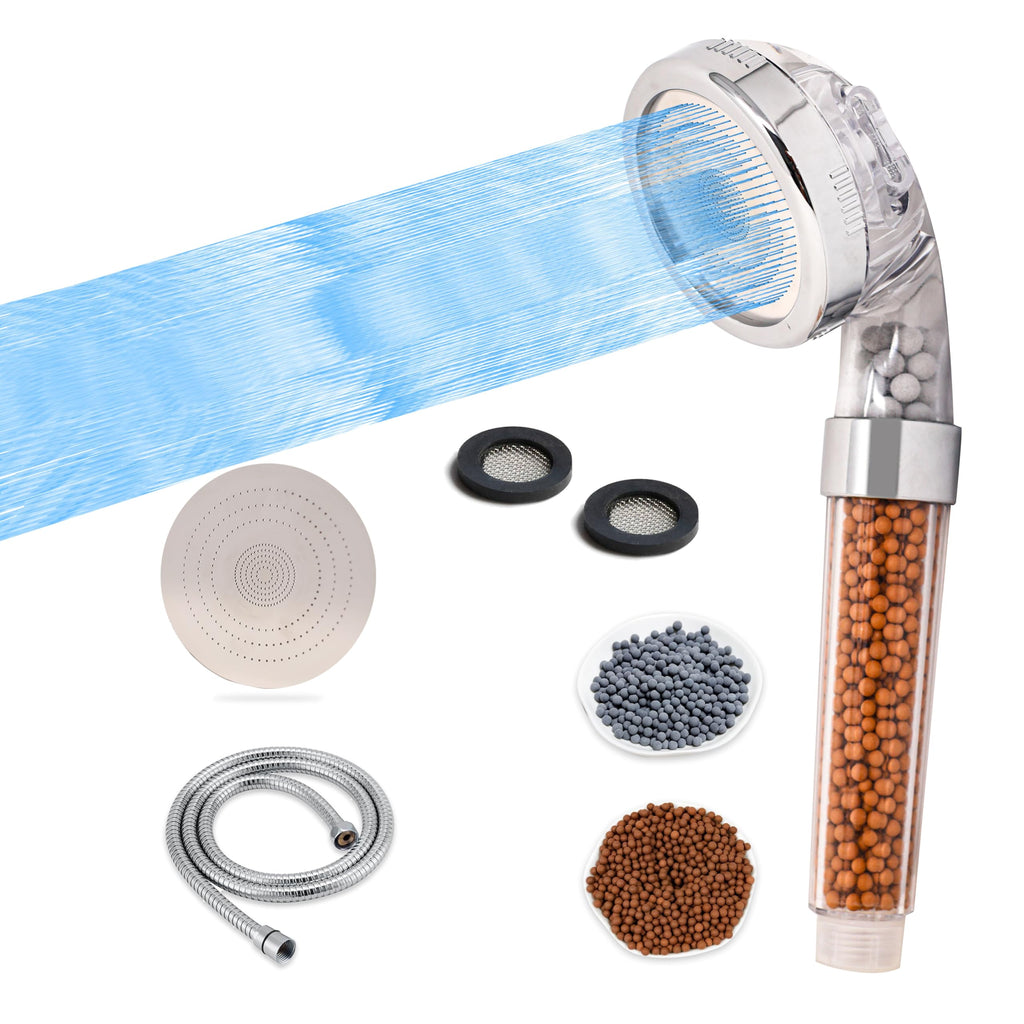EcoNour Best Shower Head with Hose | Triple Filtered Handheld Shower Heads