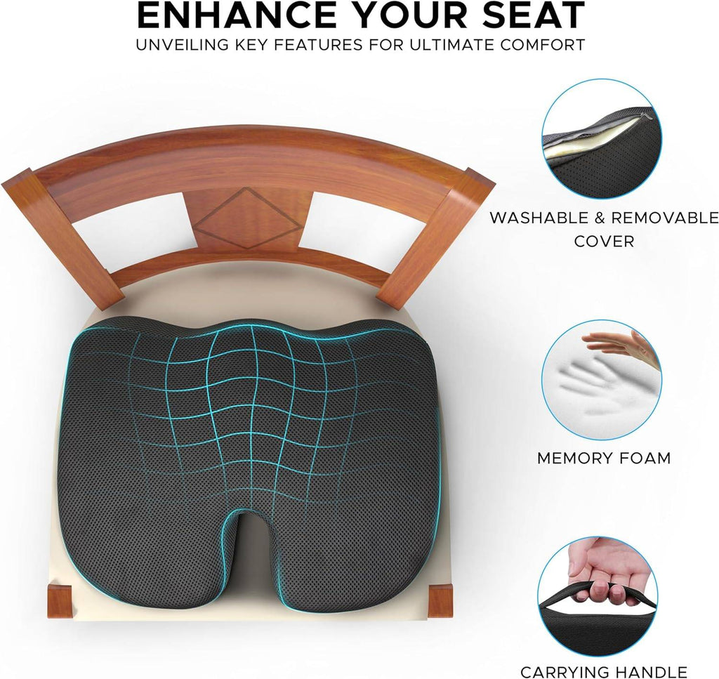 Best Seat Cushion For Comfort Ride | Cooling Car Seat Cushions | EcoNour