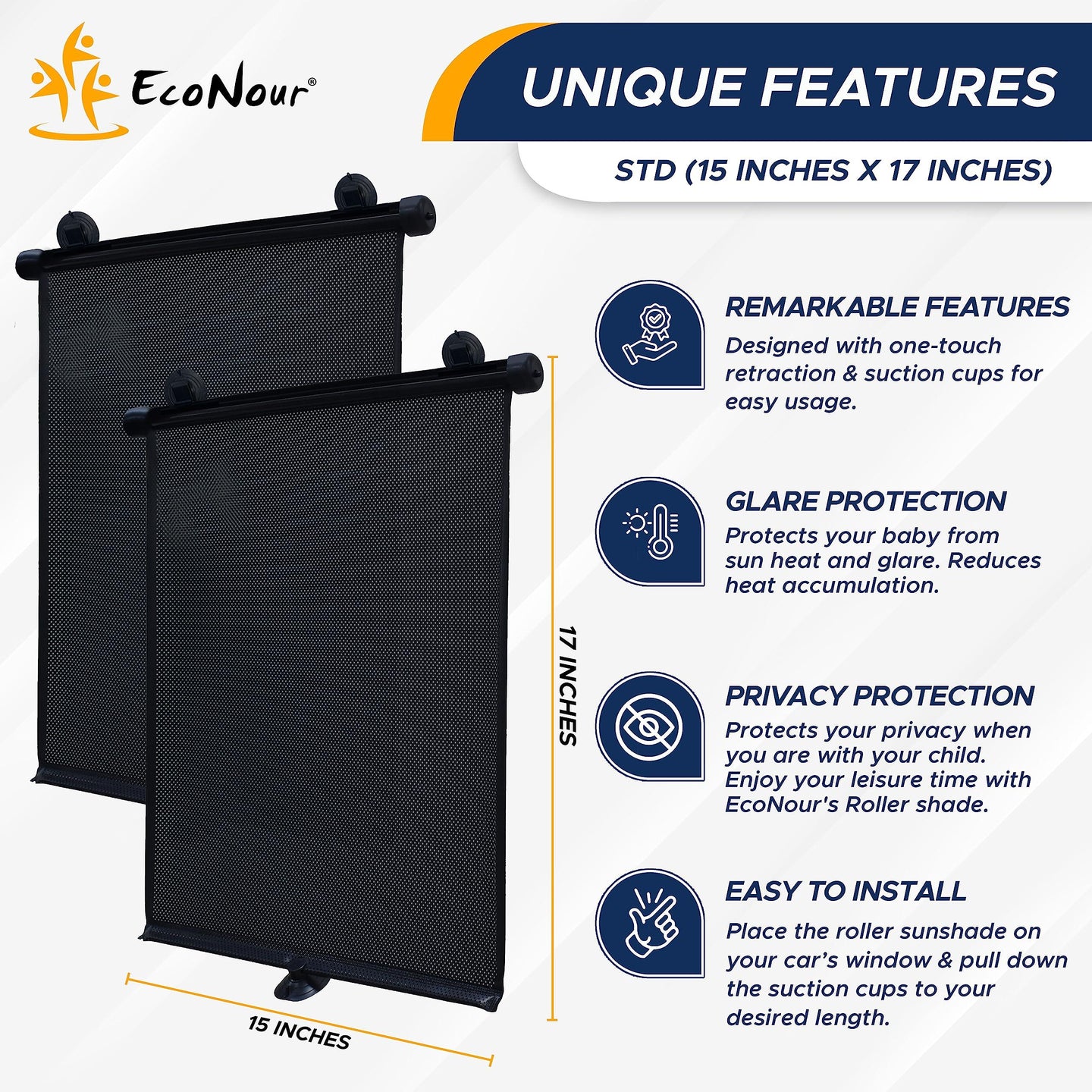 Best Car Side Window Sunshade for All Type of Cars | EcoNour | EcoNour